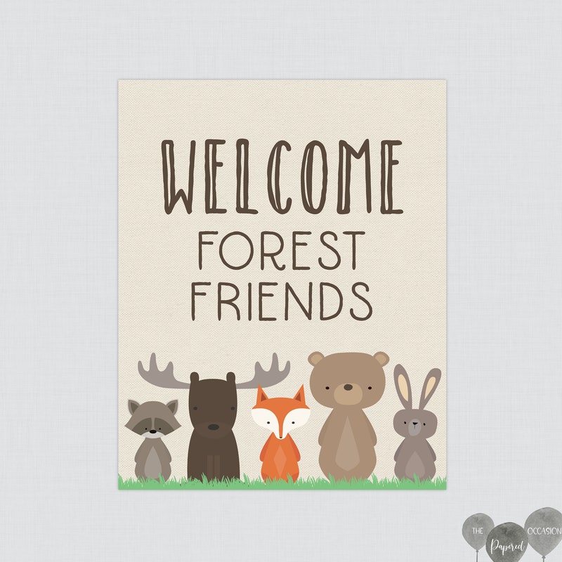 Forest Friends Party - Etsy