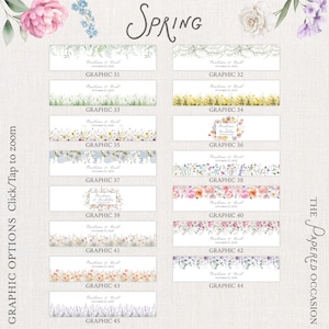Personalized Water Bottle Labels - Seasonal Graphic Options, Party ...