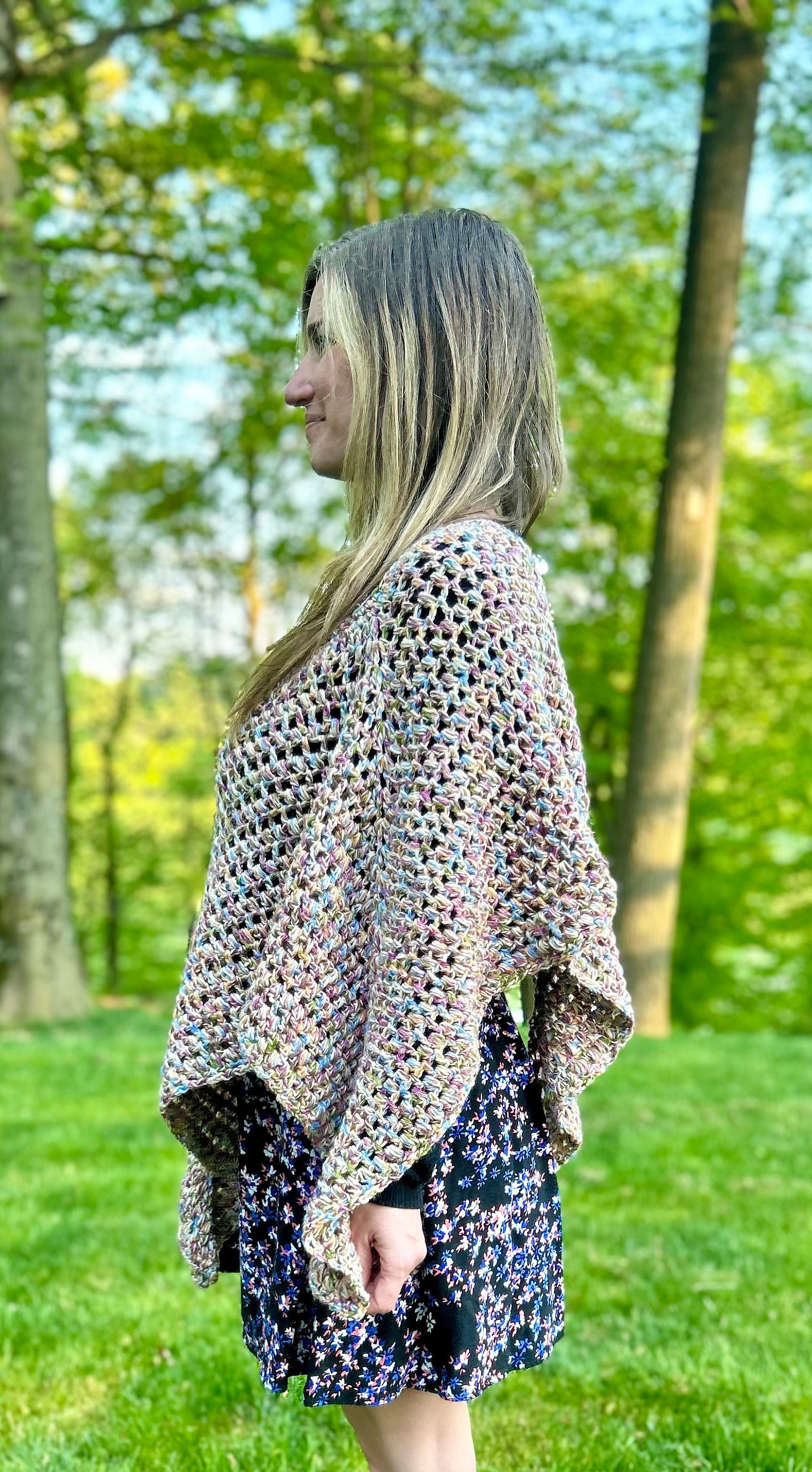 Beachy Cotton Poncho - Etsy