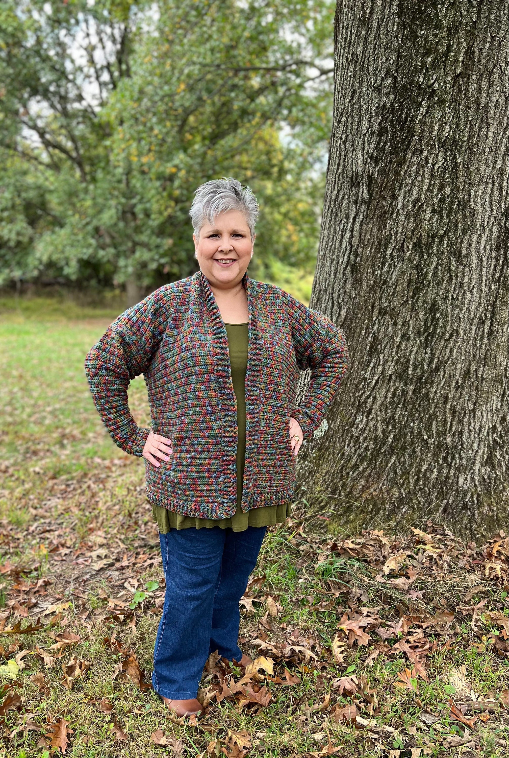 Plus Size Colors of Fall Cardigan - Etsy