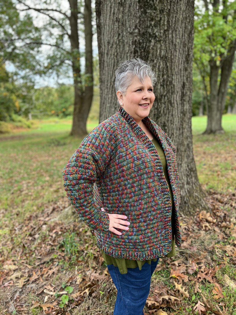 Plus Size Colors of Fall Cardigan - Etsy