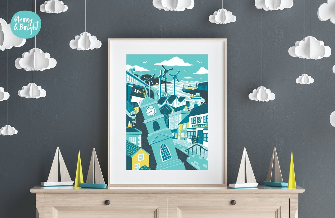 Penryn, Cornwall Art Print / Original, Digital Art Print - Etsy