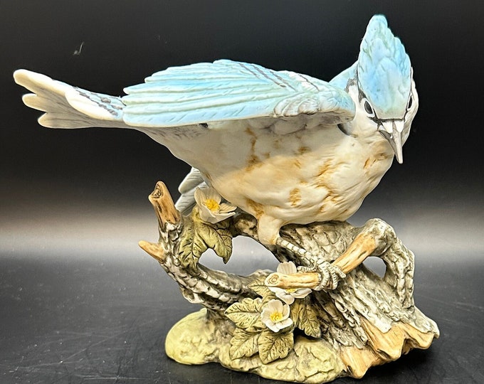 Homeco Bone China Blue Jay Figurine - Etsy