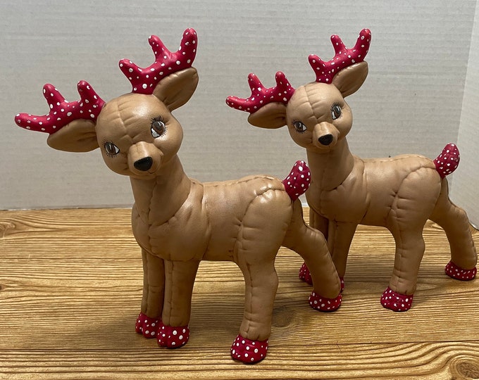 2 Reindeer Figurines Sold Seperately - Etsy