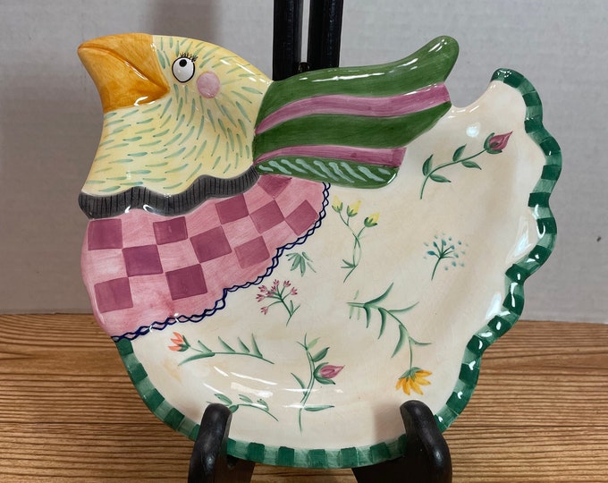 Canape Plate Fitz and Floyd Gypsy Chicks Bird Canape Plate - Etsy