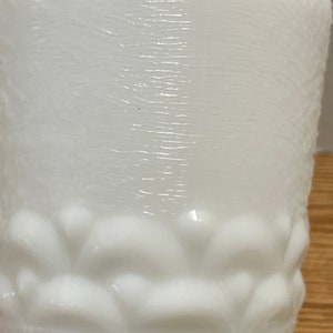 Covered Compote Monterey Milk Glass by Brockway Glass Co. Textured ...