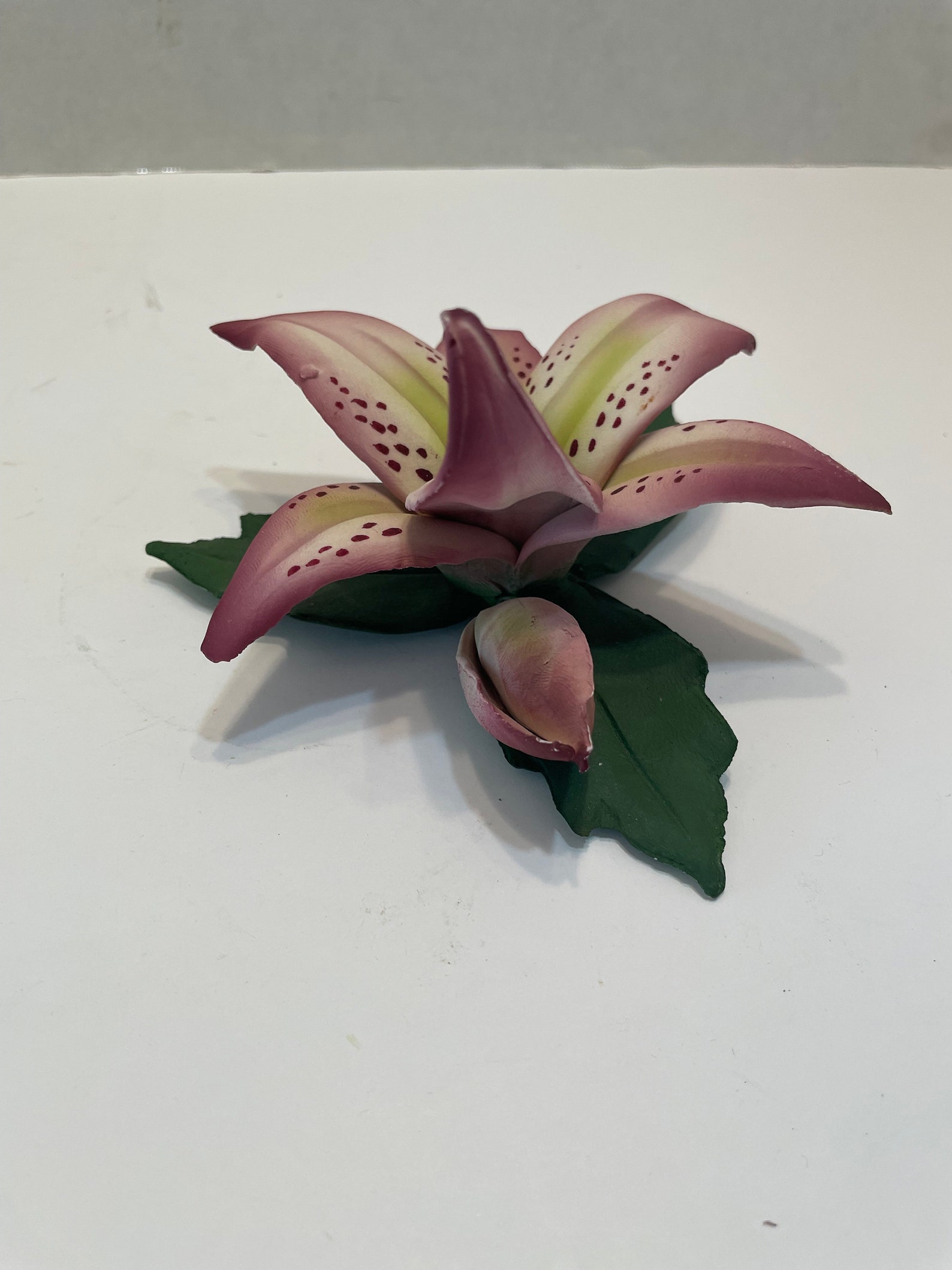 Capodimonte Purple Lily Figurine | Etsy