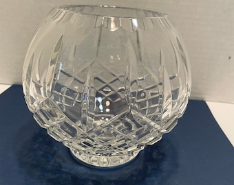 Large Crystal Rose Bowl Vase - Etsy