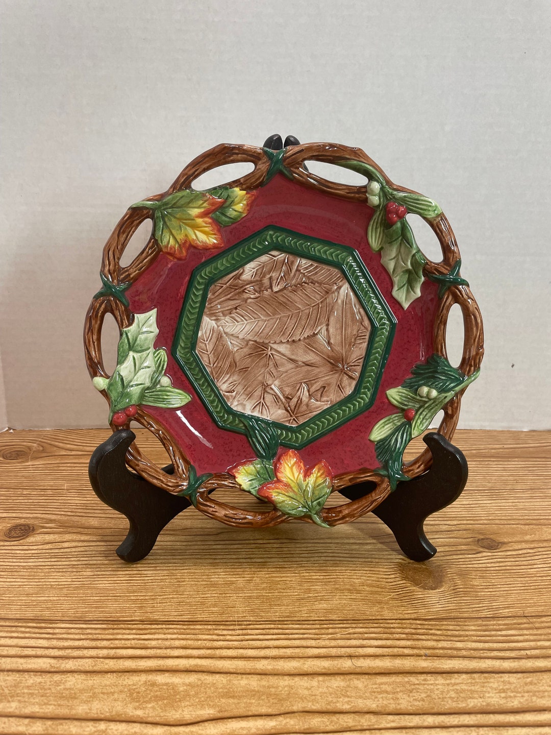 Candle Plate Fitz and Floyd Home Fragrance Potpourri or Candle Plate Fall Christmas - Etsy