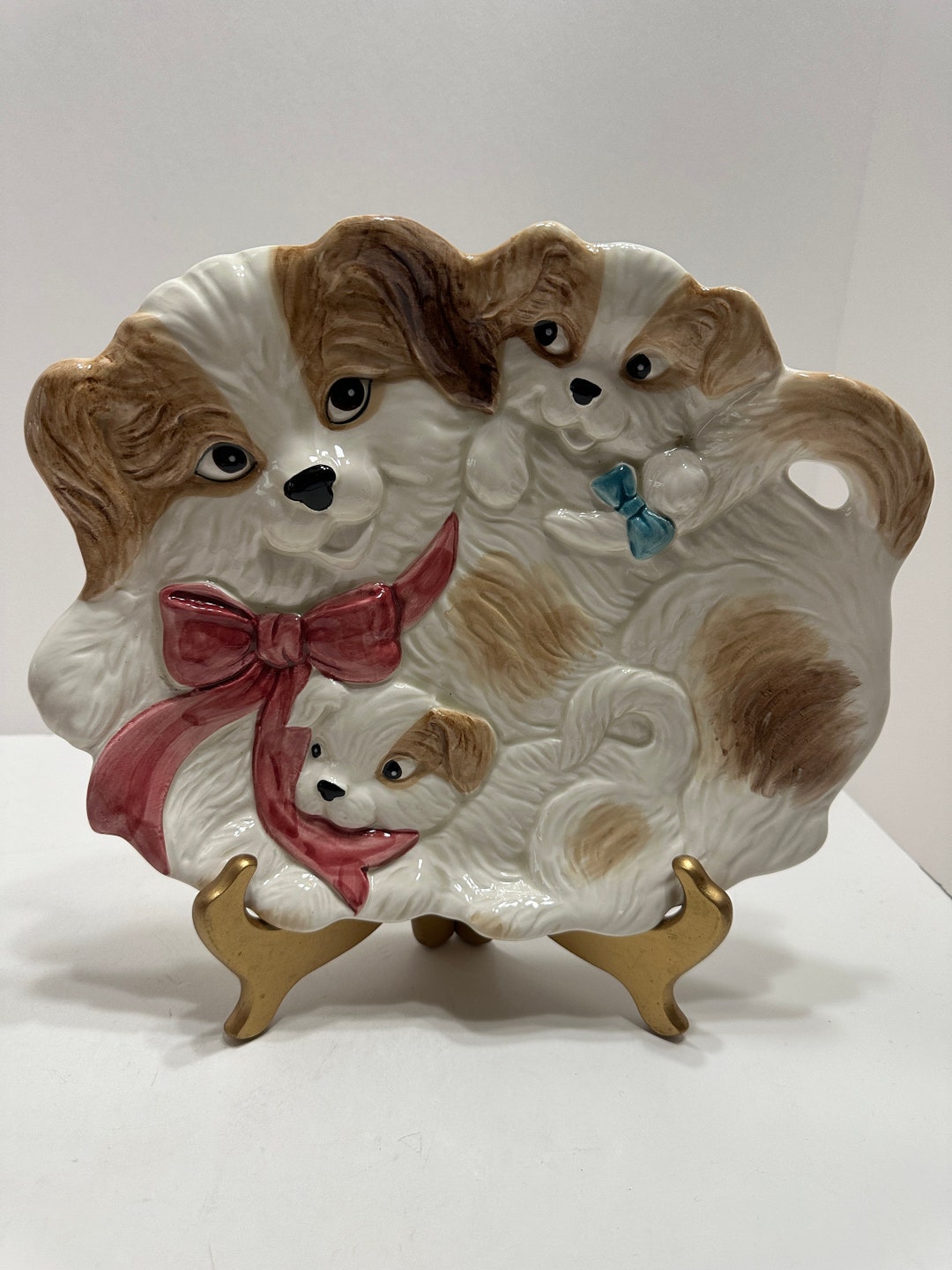 Puppy Dog Theme Serving Platter OCI Fitz and Floyd Arlo and Friends ...