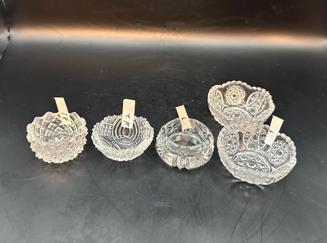 Antique and Vintage Glass Open Salts Salt Dips - Etsy