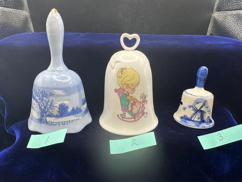Hand Bells Ceramic Porcelain State Bells Your Choice - Etsy
