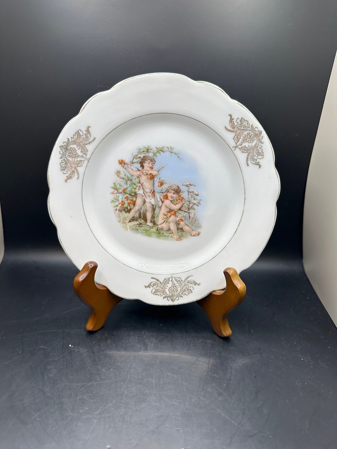 Choice Porcelain Cherub Plates - Etsy