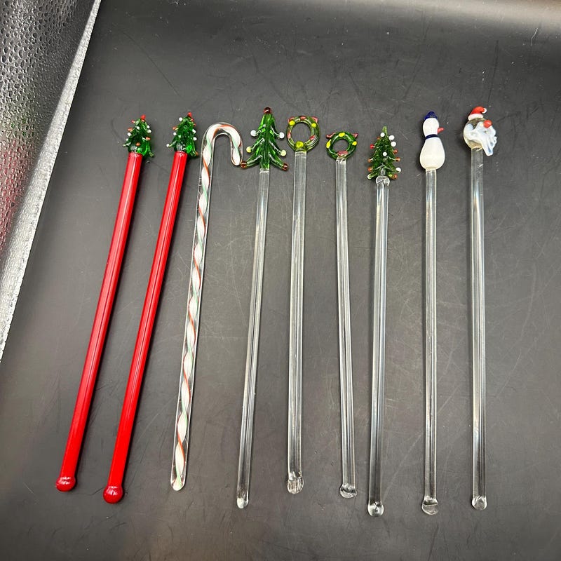 Glass Swizzle Stick - Etsy