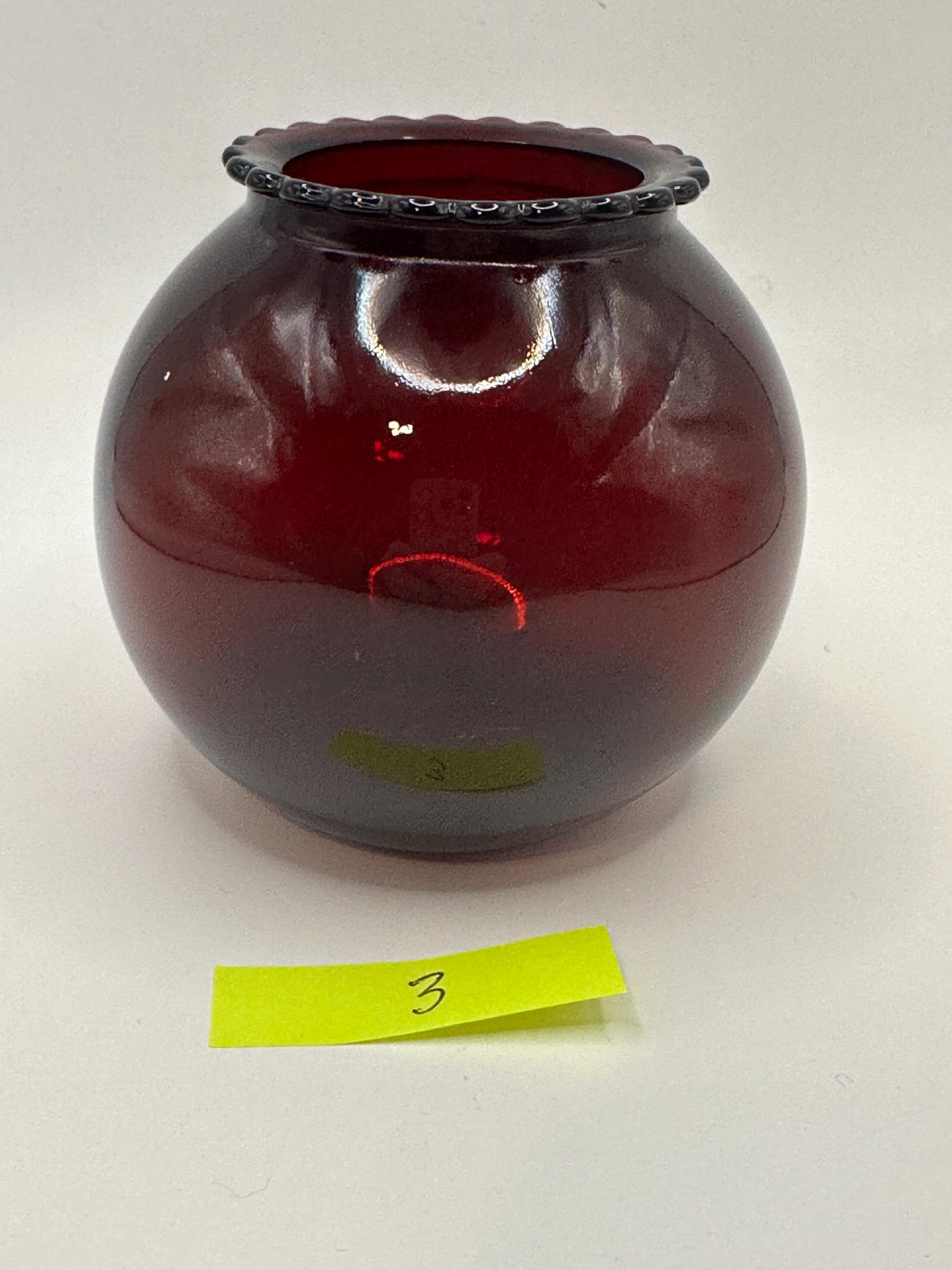 Royal Ruby Anchor Hocking Vases Red Glass Choice - Etsy