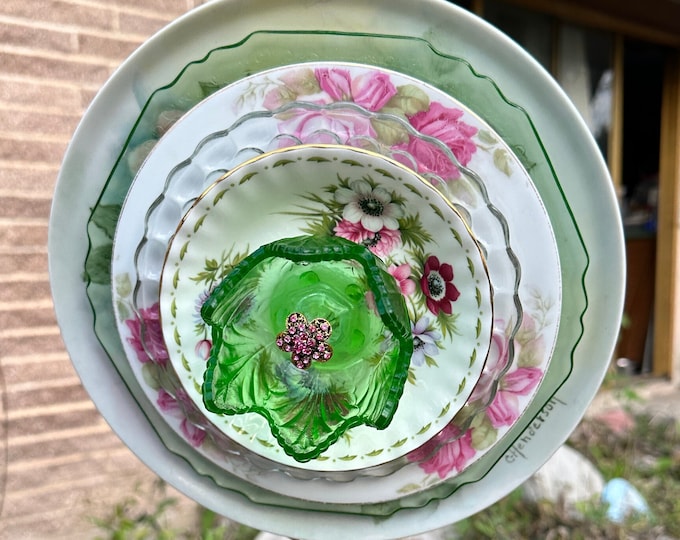 Glass Plate Garden Flowers - Etsy