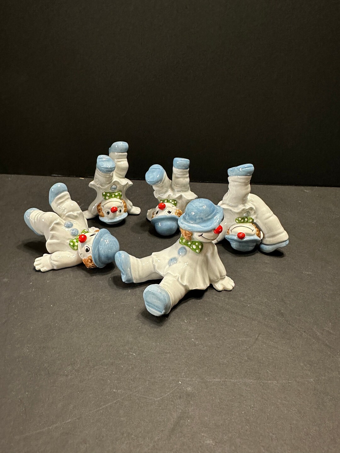 Set of 5 Fitz and Floyd Clown Figurine - Etsy