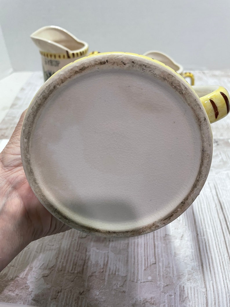 Batter Syrup Butter Pitchers Vintage Made in Japan 1940's | Etsy