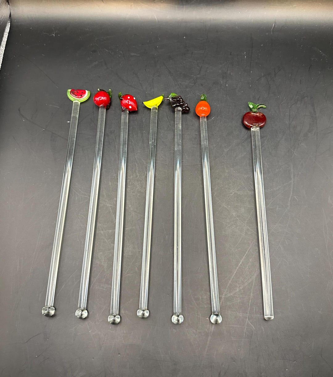 Vintage Glass Stir Sticks - Etsy