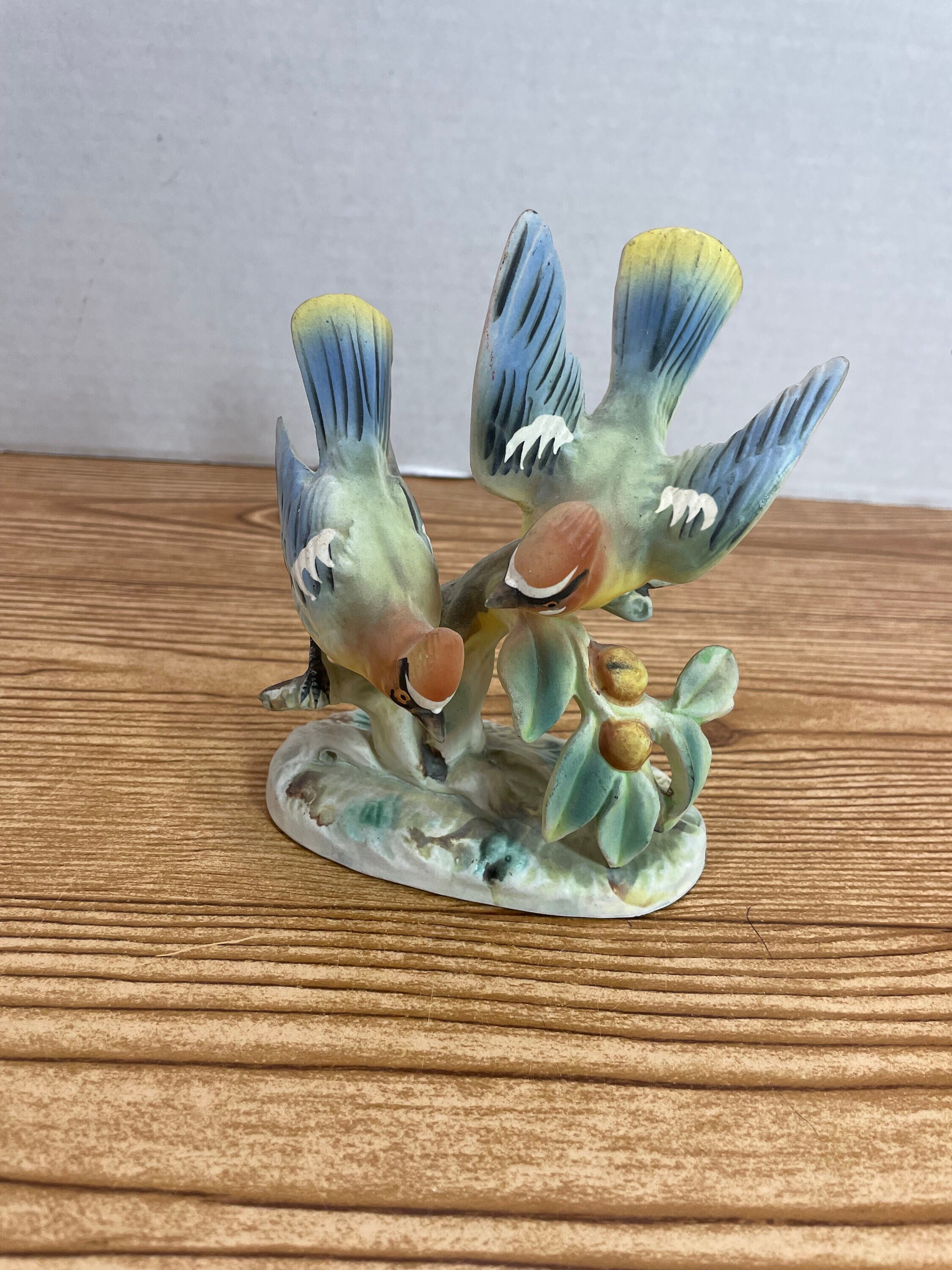 Ucagco Ceramics Japan Waxwing Bird Figurine Bisque - Etsy