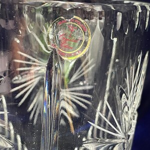 Crystal Glass Vase Made in Poland 24% Lead Crystal - Etsy
