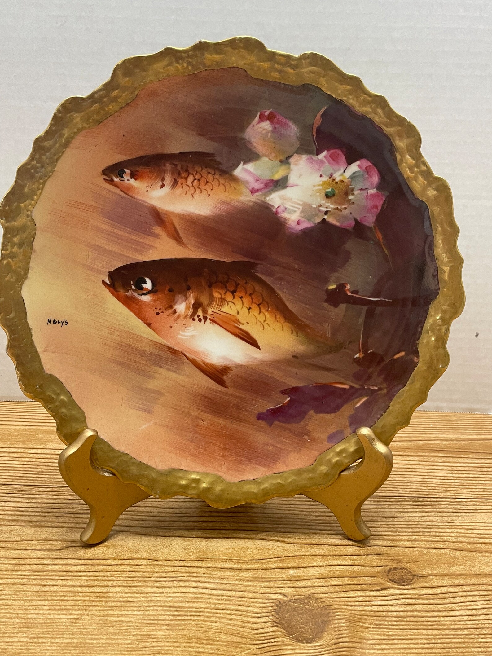 Decorative Fish Plate Limoges France Coronet Mark Signed Norys - Etsy
