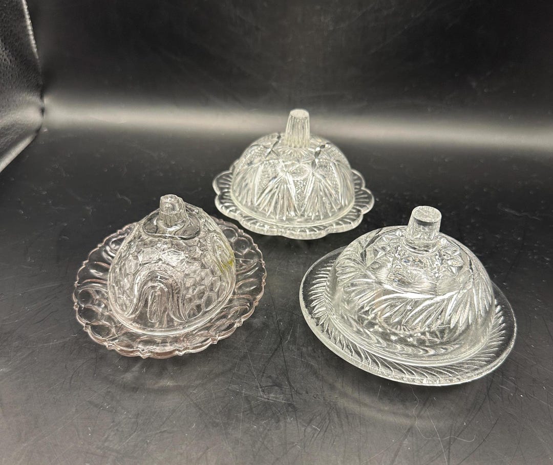 EAPG Toy Glass Domed Butter Dishes Sold Separately These Are Antique - Etsy