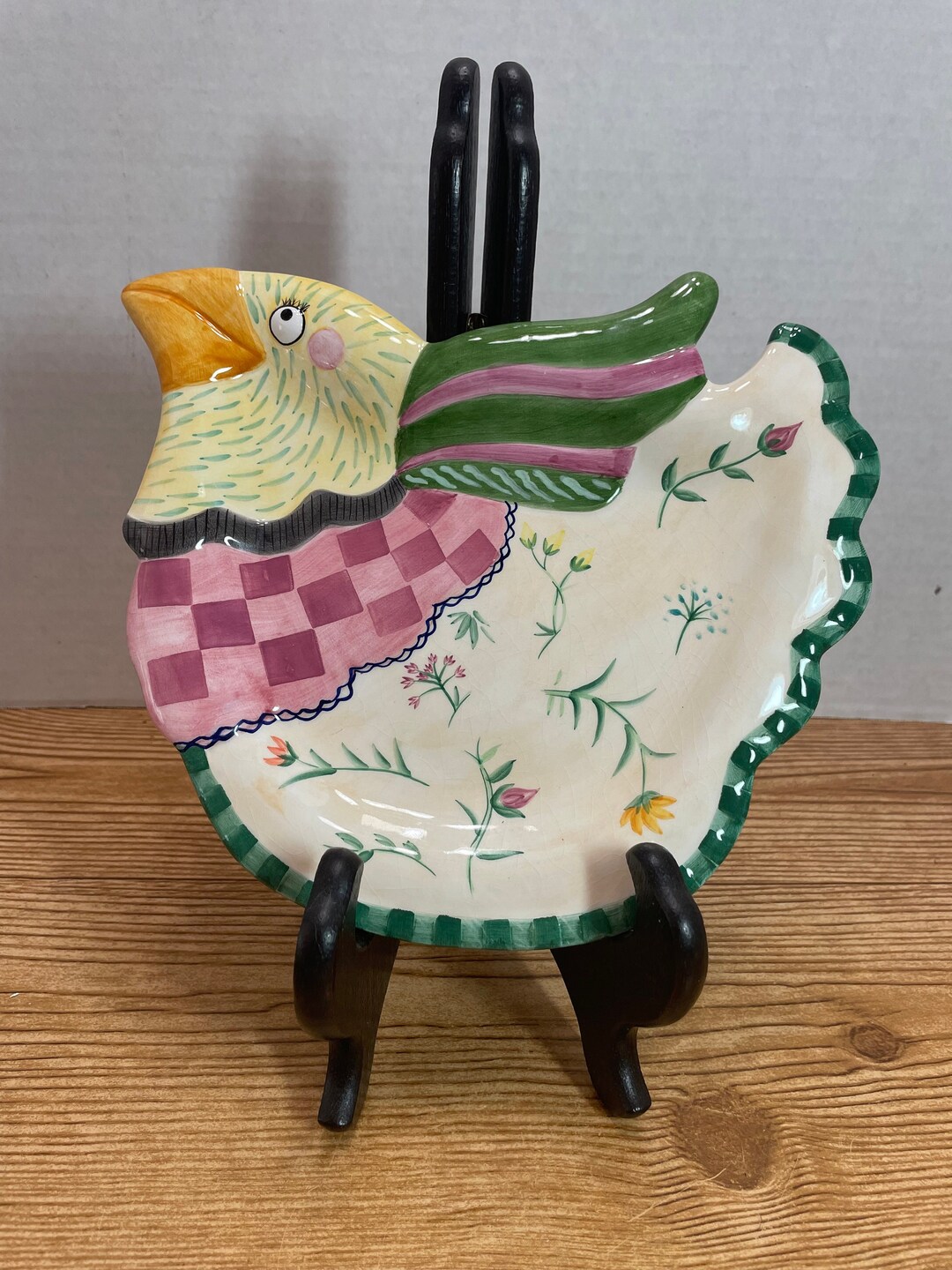 Canape Plate Fitz and Floyd Gypsy Chicks Bird Canape Plate - Etsy