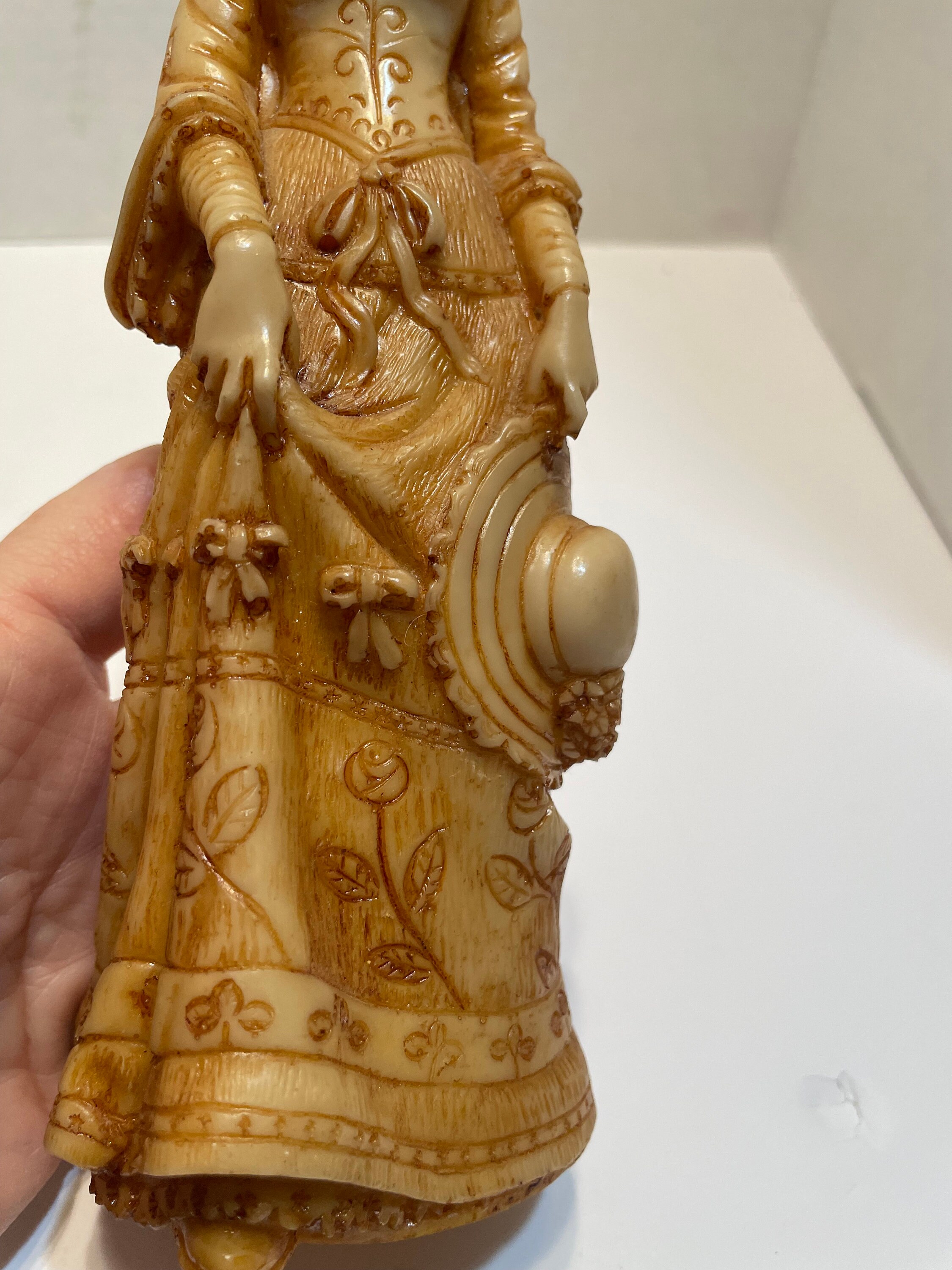 L. Toni Lady Figurine Late 1800's Dress Resin - Etsy