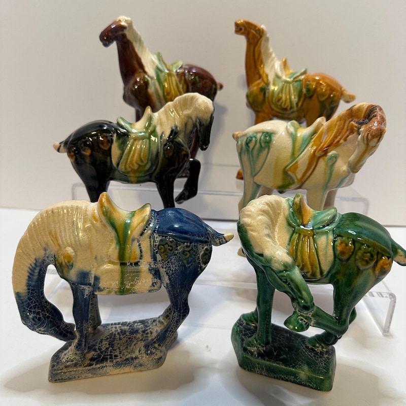 Ceramic Chinese War Horse - Etsy