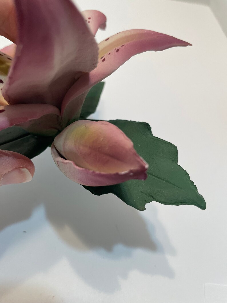 Capodimonte Purple Lily Figurine - Etsy