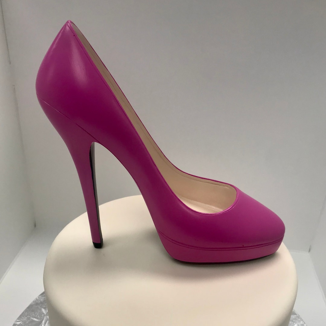 Pink High Heel Shoe Cake Topper Keepsake Figurine - Etsy