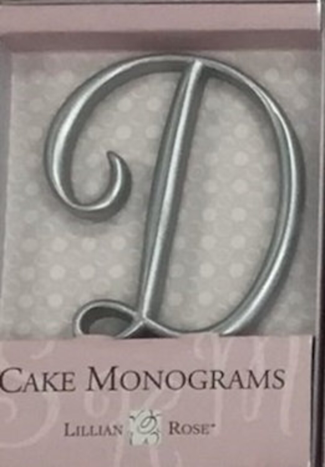 MONOGRAM LETTER D Wedding Cake Topper Silver Color - Etsy