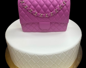 Black Handbag With Gold Chain Cake Topper Figurine Keepsake - Etsy