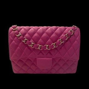 Hot Pink Handbag Cake Topper With GOLD Chain - Etsy