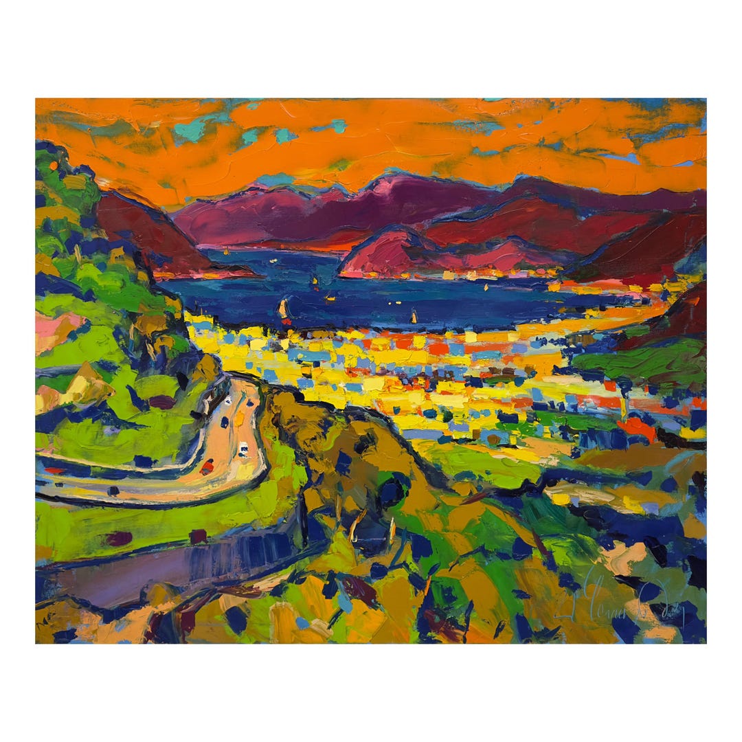 Impressionist Original Oil Painting on Canvas by Europe Artist A ...