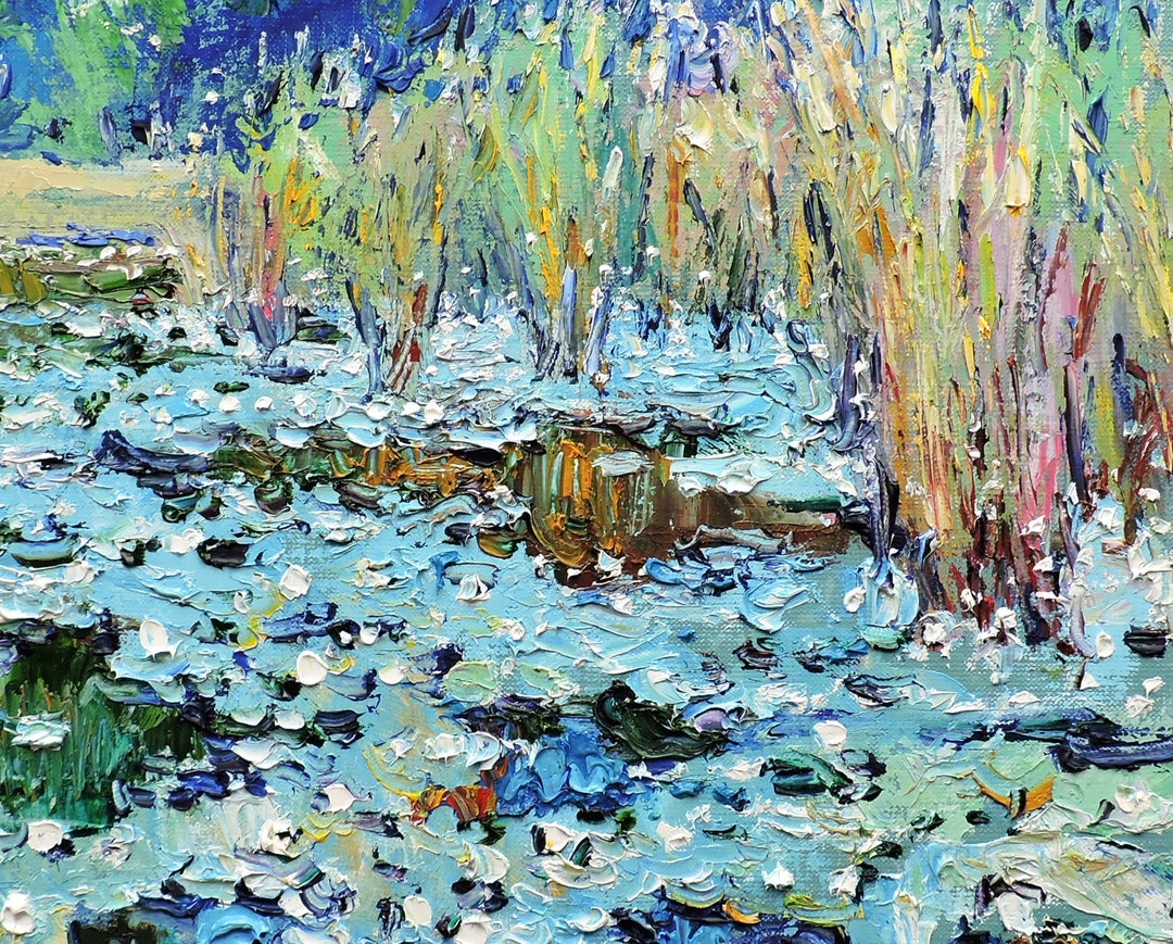 Impressionist Original Oil Painting on Canvas by European Artist Andrii ...