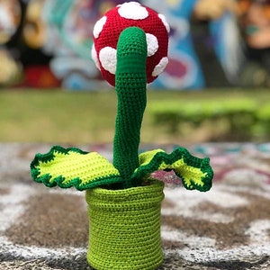 Scary Plant Monster Doll Crochet Pattern, Video Game Amigurumi, Tutorial PDF File by Chonkarumi ...