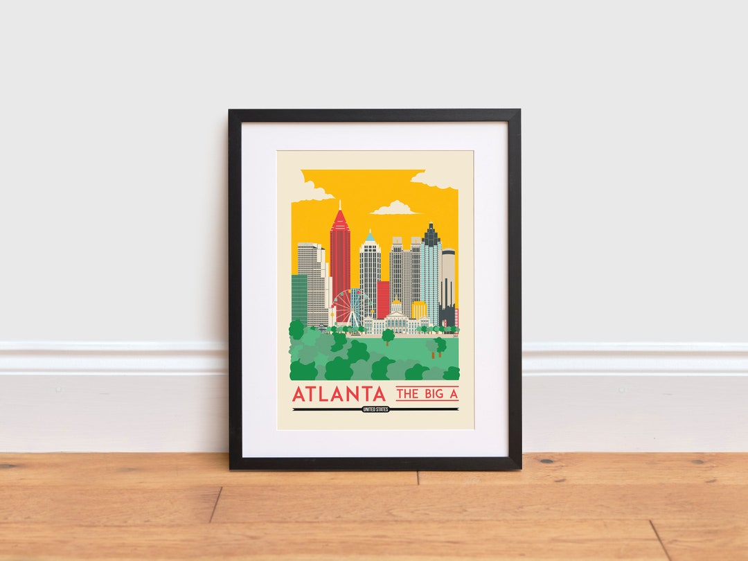 Atlanta Print - Atlanta Poster - Georgia Print - USA Poster | Travel ...