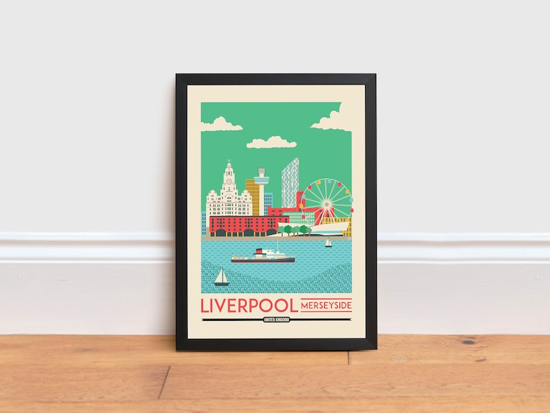 Liverpool Print Liverpool Poster Liverpool Wall Art Print - Etsy UK
