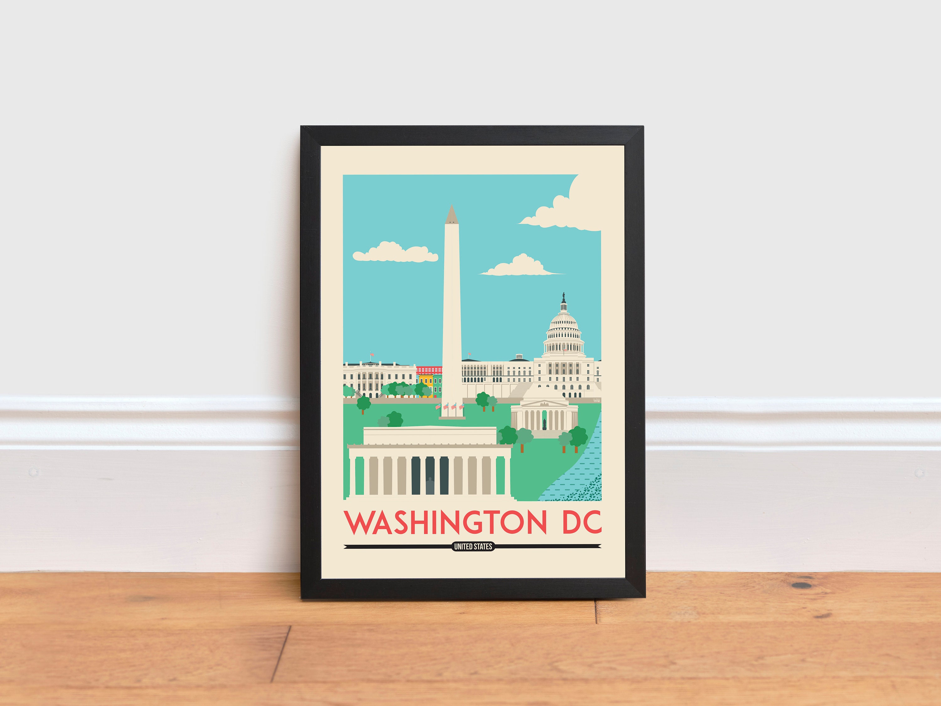 Washington DC Print Washington DC Poster DC Print United - Etsy