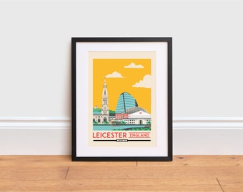Leicester Poster | Etsy