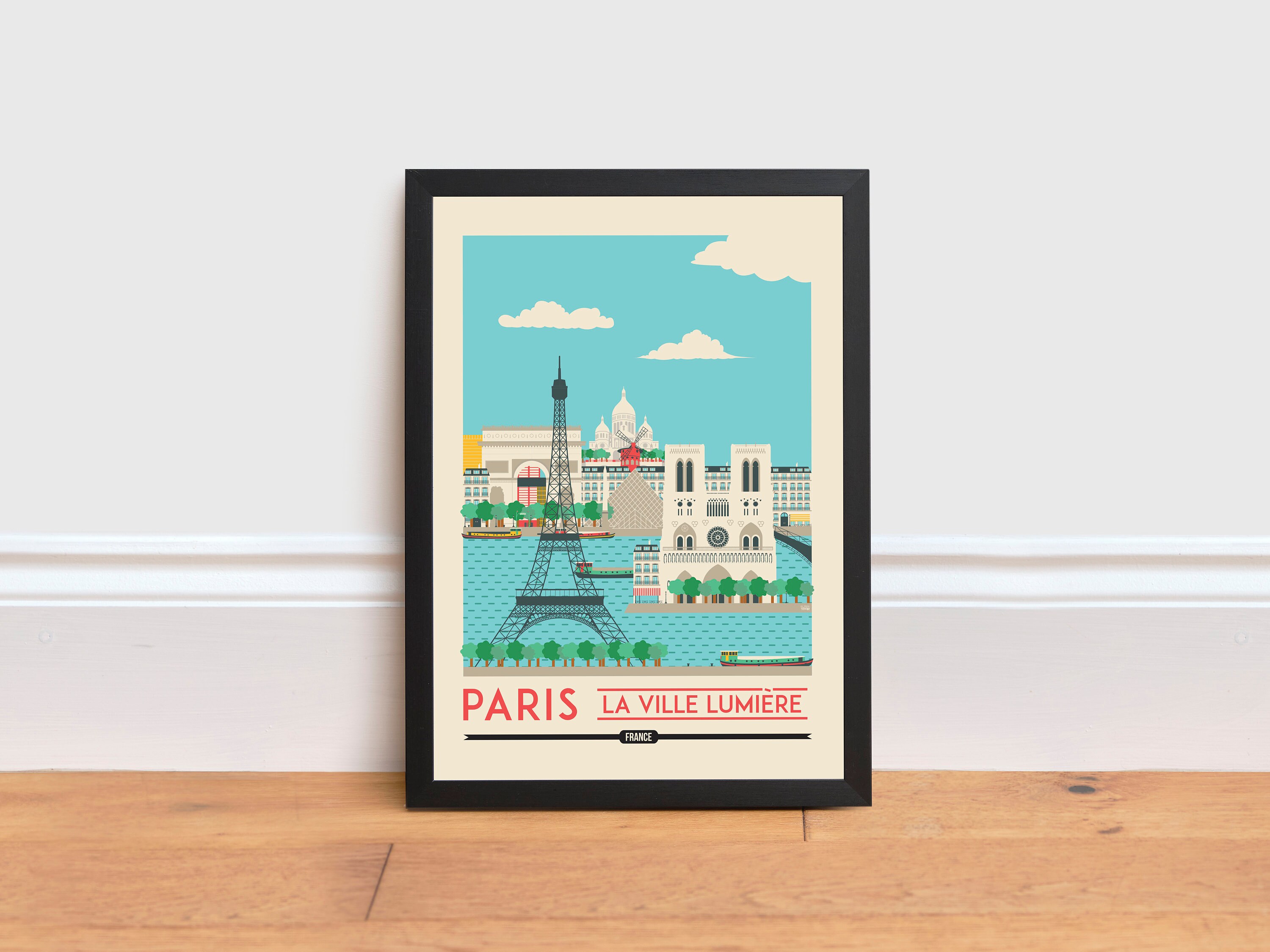 Paris Print - France Poster | Travel Poster - Etsy
