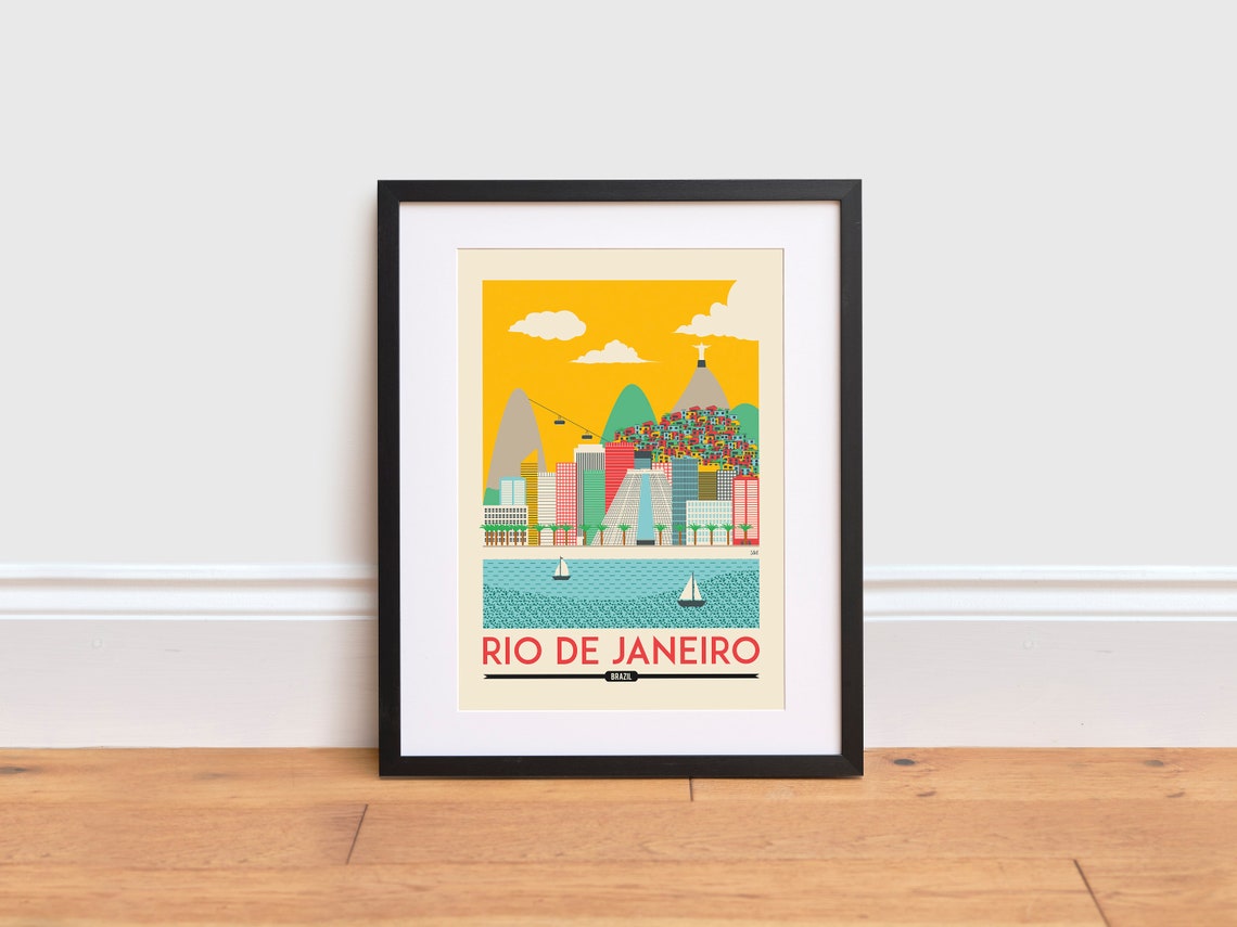 Rio Print - Rio De Janeiro Poster - Rio Wall Art Print - Brazil Poster ...