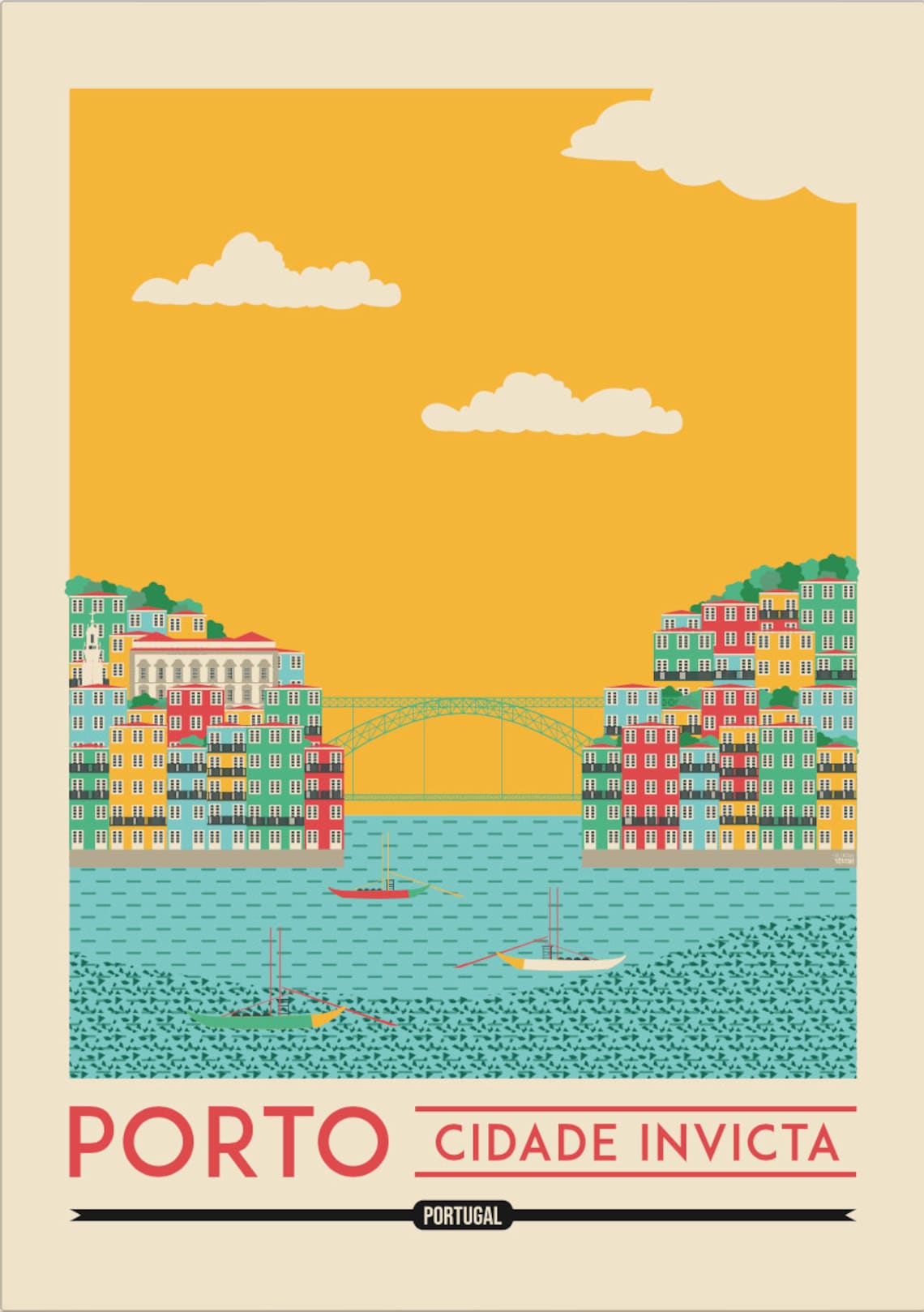 Porto Print Porto Poster Porto Wall Art Print Portugal - Etsy