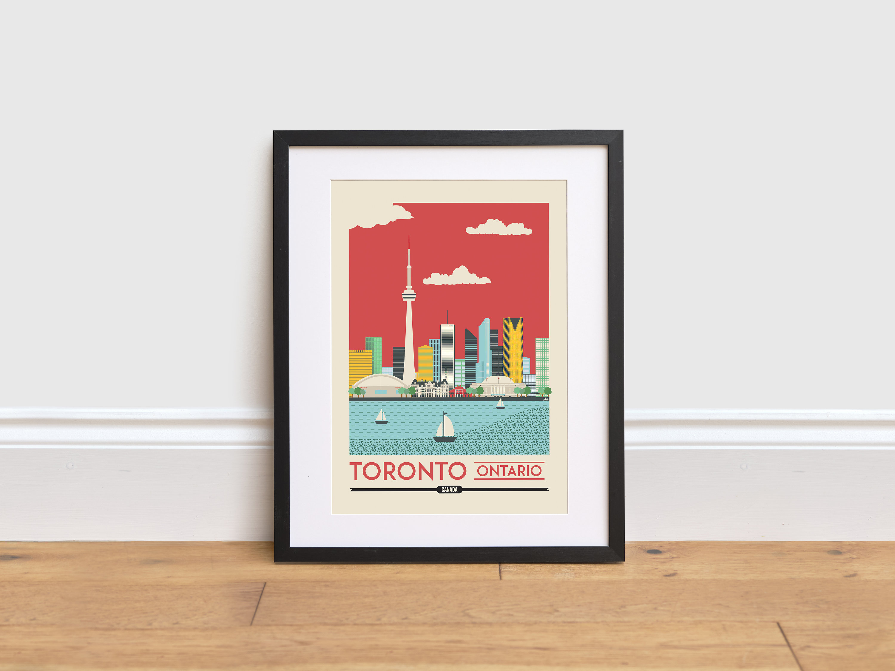 Toronto Print Canada Poster Travel Poster | Etsy