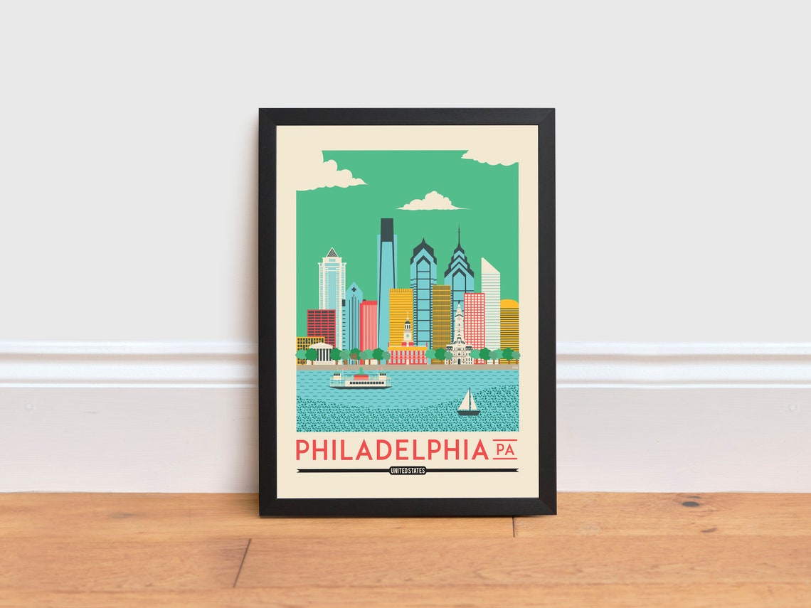 Philadelphia Print Philadelphia Poster Philadelphia Wall - Etsy