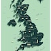 UK Illustrated Map Travel Poster - Etsy