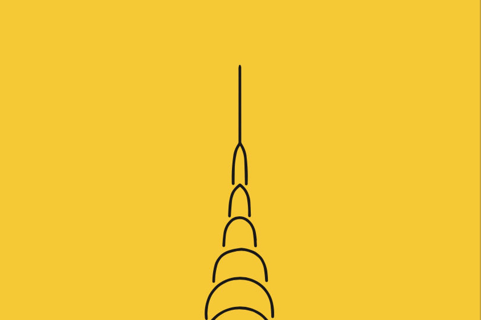 New York Poster - Chrysler Building With Yellow Sky - Quote | Travel ...
