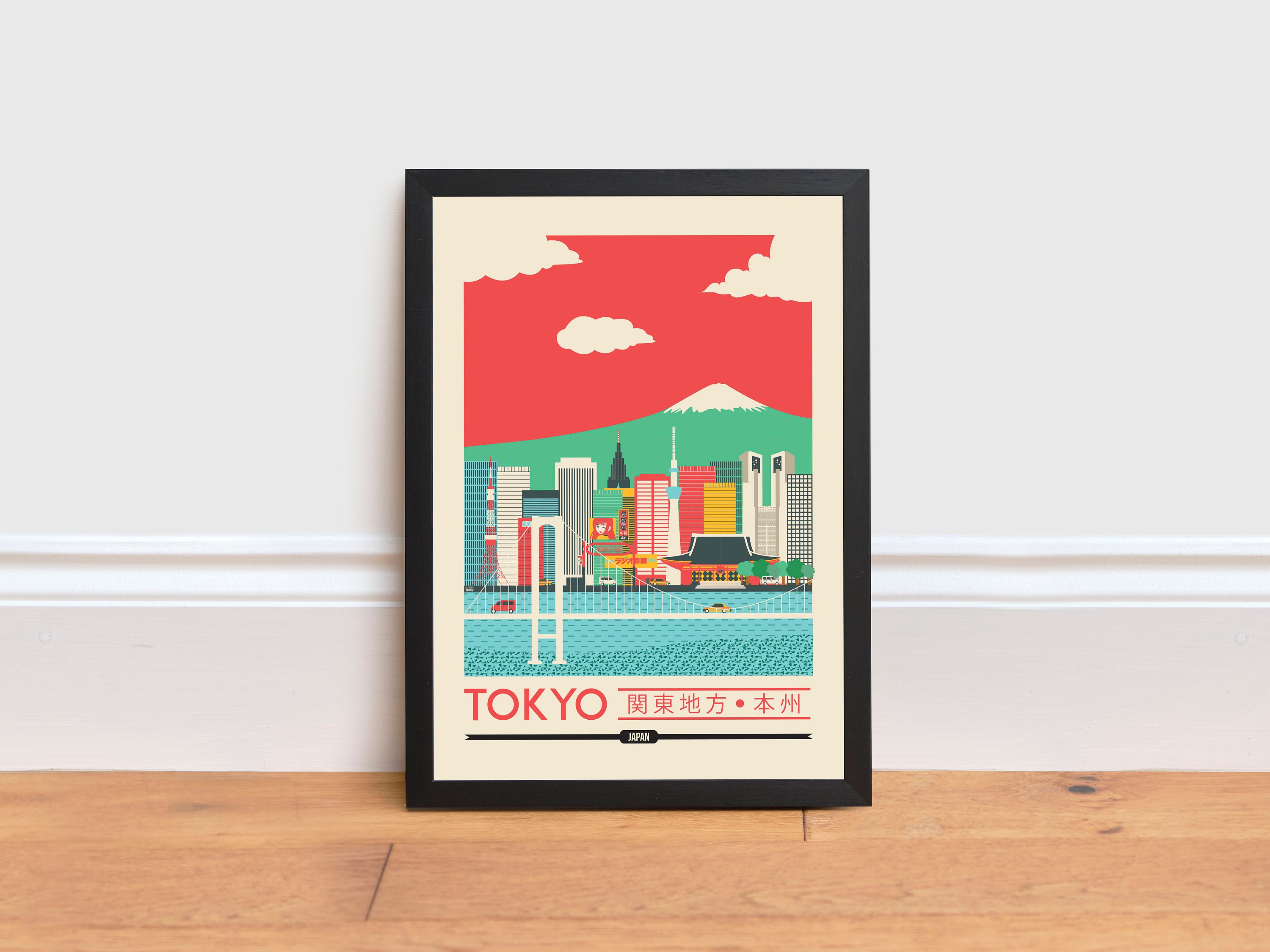 Tokyo Print - Japan Poster | Travel Poster - Etsy